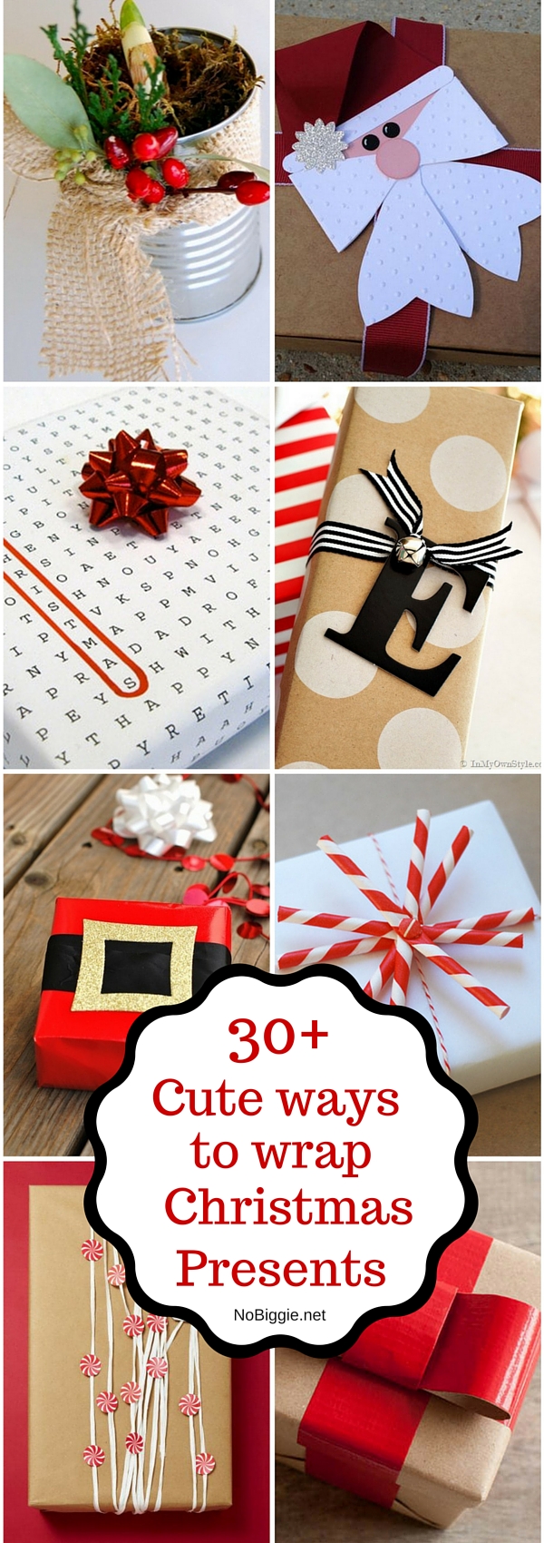 30 Christmas Wrapping Ideas NoBiggie