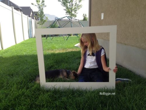 Make your own giant polaroid frame