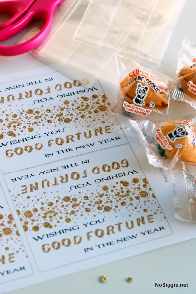 Fortune Cookie Treat Bag Topper Printable | NoBiggie