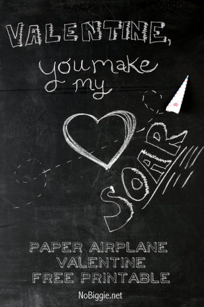Paper Airplane Valentine +blog hop | NoBiggie