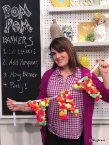 Make a Pom Pom Banner | NoBiggie.net