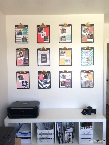 DIY Clipboard Photo Display | NoBiggie