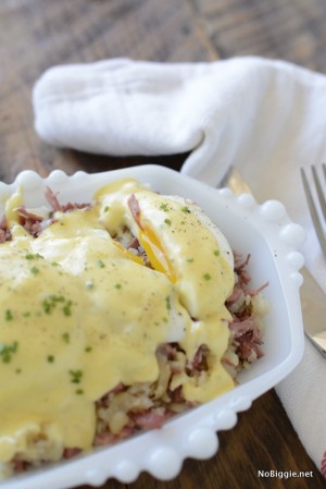Corned Beef Hash Eggs Benedict | NoBiggie