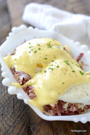 Corned Beef Hash Eggs Benedict | NoBiggie